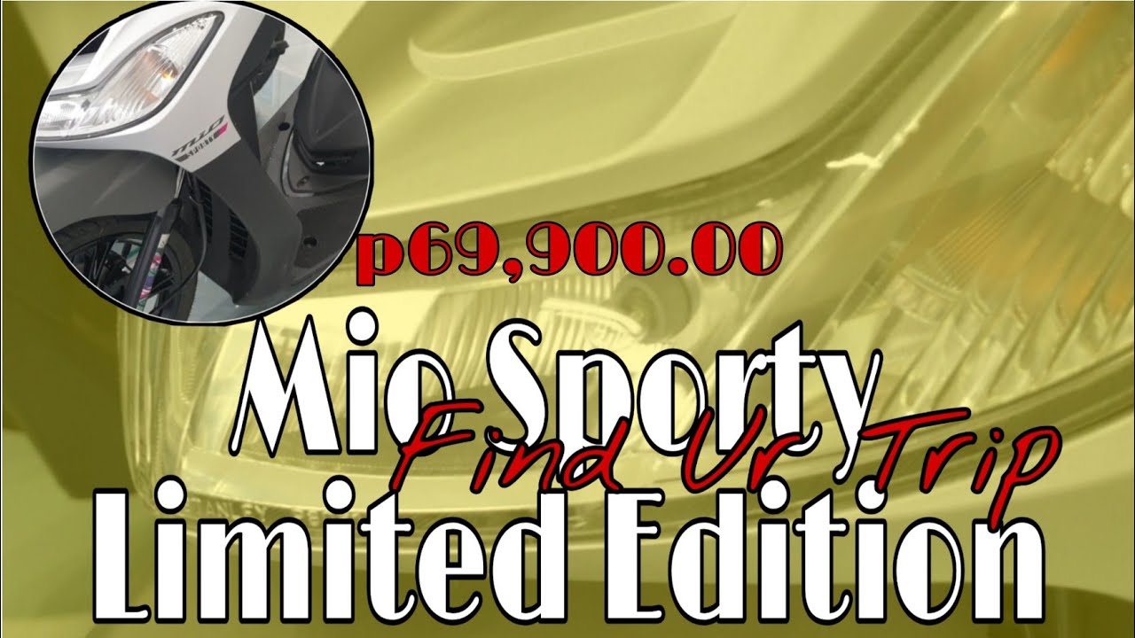 Yamaha Mio Sporty "Find Ur Trip" | Limited Edition | JORO MOTO TV - YouTube