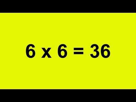 Multiplication song - 6 times table song - Math song - YouTube