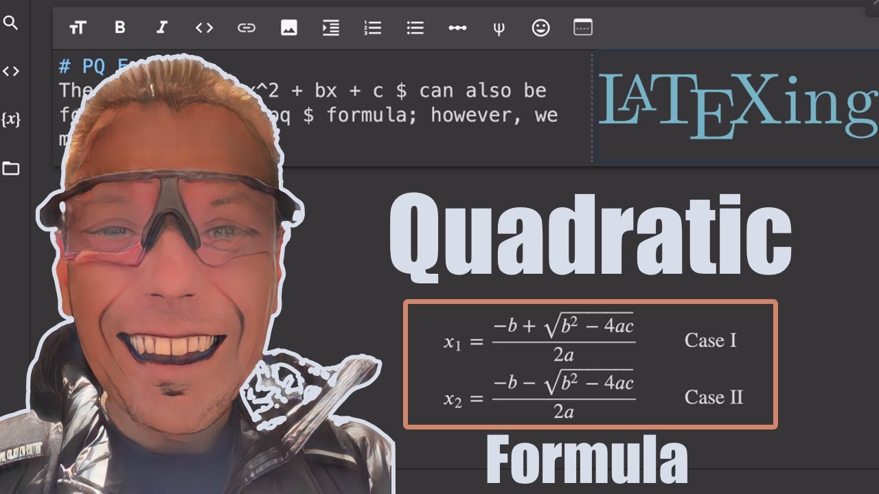 How To Latex The Quadratic Formula In A Google Colab Markdown Text Cell