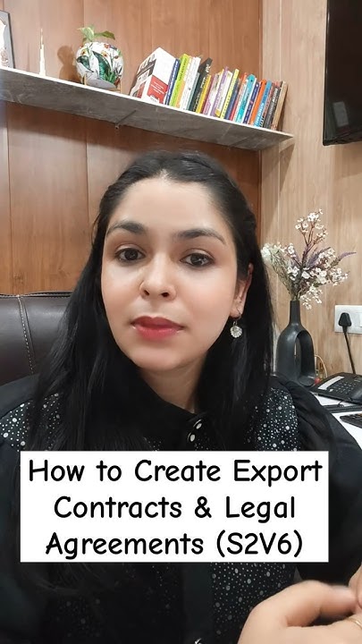 How to Create Export Contracts & Legal Agreements (S2V6) - YouTube