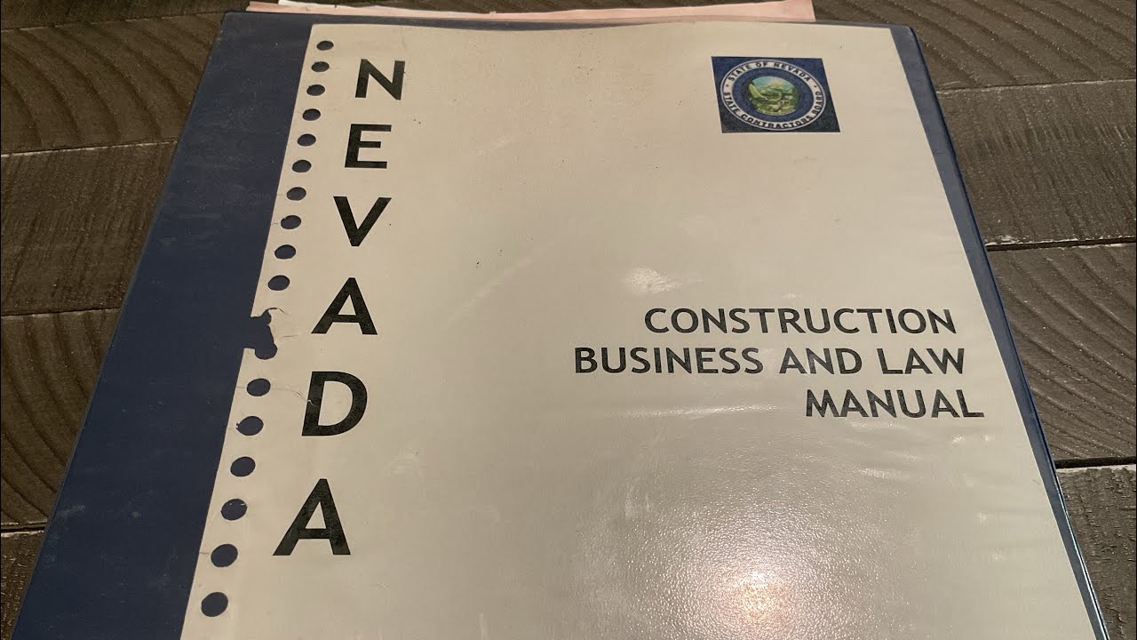 Chapter 8 of Construction business and law manual for Nevada - YouTube