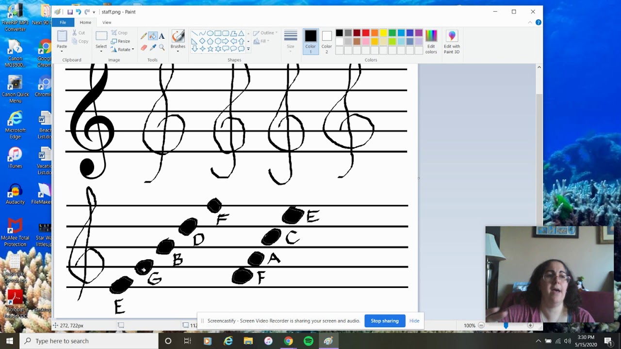 Treble Clef Note Review - YouTube