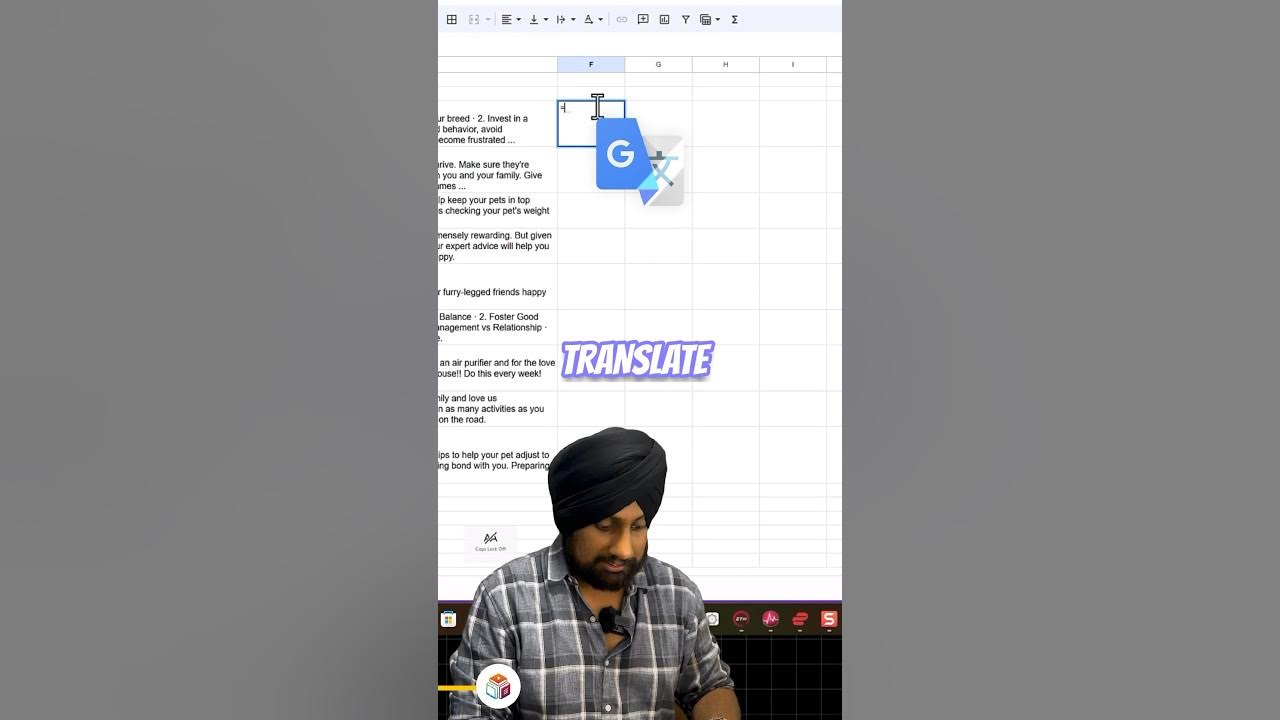 Detect and Translate to any language in Google Sheets #Googlesheets #googlesheetstutorials - YouTube