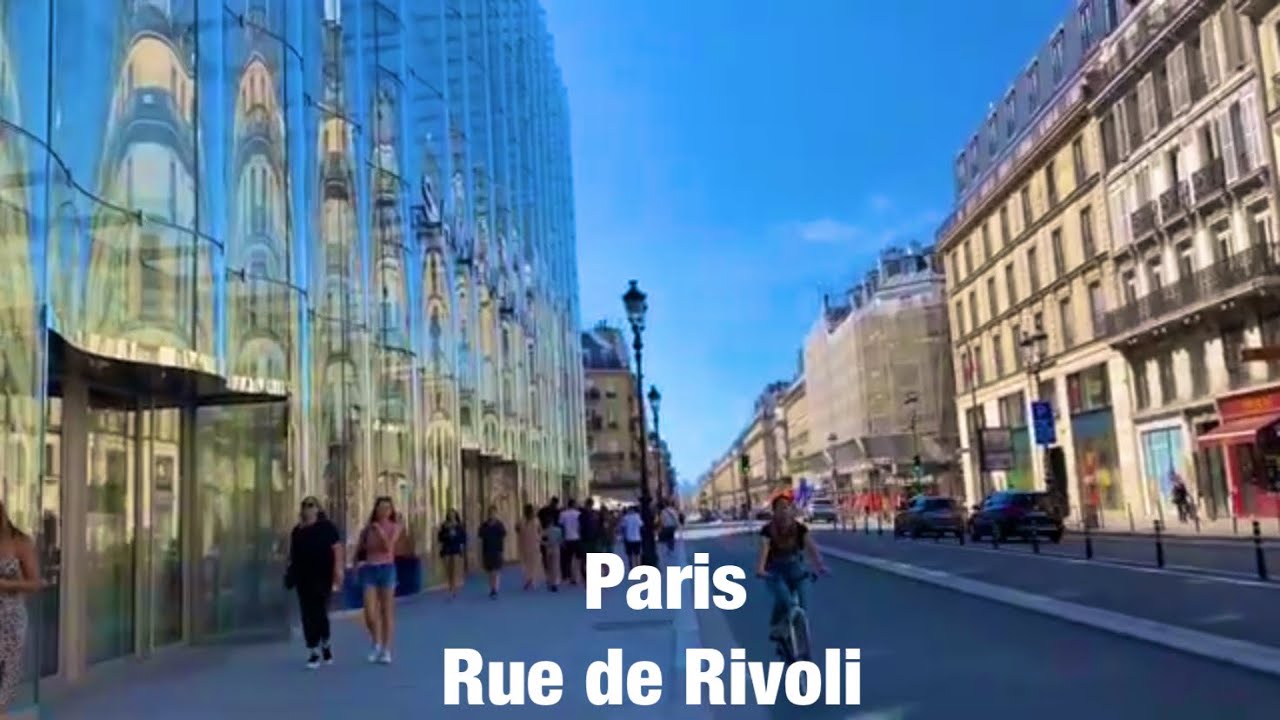 Paris city walks Rue de Rivoli Paris, France 4K - YouTube