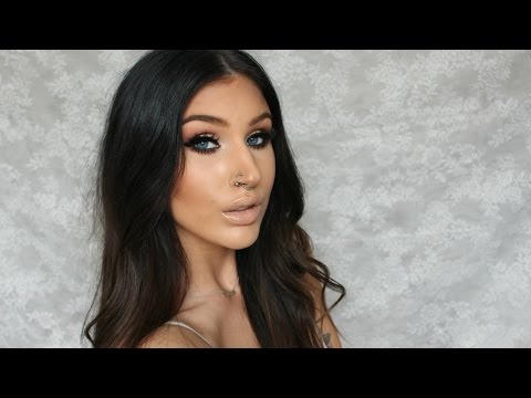 Красивый макияж smoky eyes в теплых коричнево-розовых тонах | Осенний макияж (туториал)