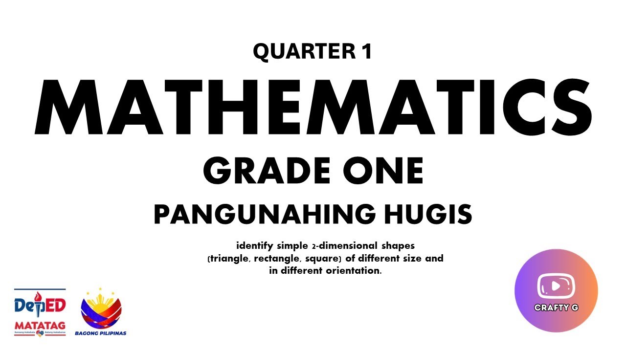 MATATAG CURRICULUM - GRADE 1 - MATH - QUARTER 1 - SHAPES - YouTube