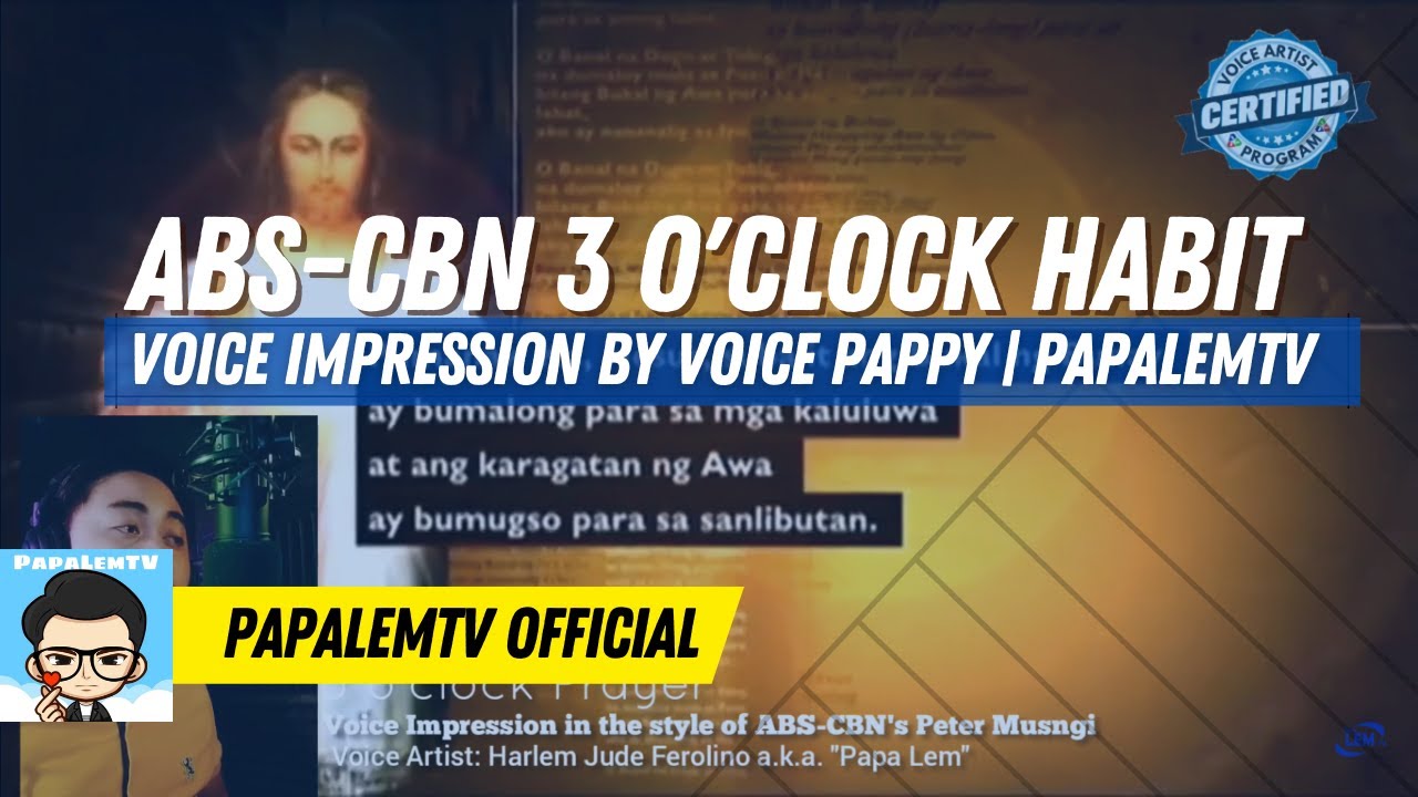3 O'clock Prayer Voiceover - In the Style of Peter Musngi (ABS-CBN ...