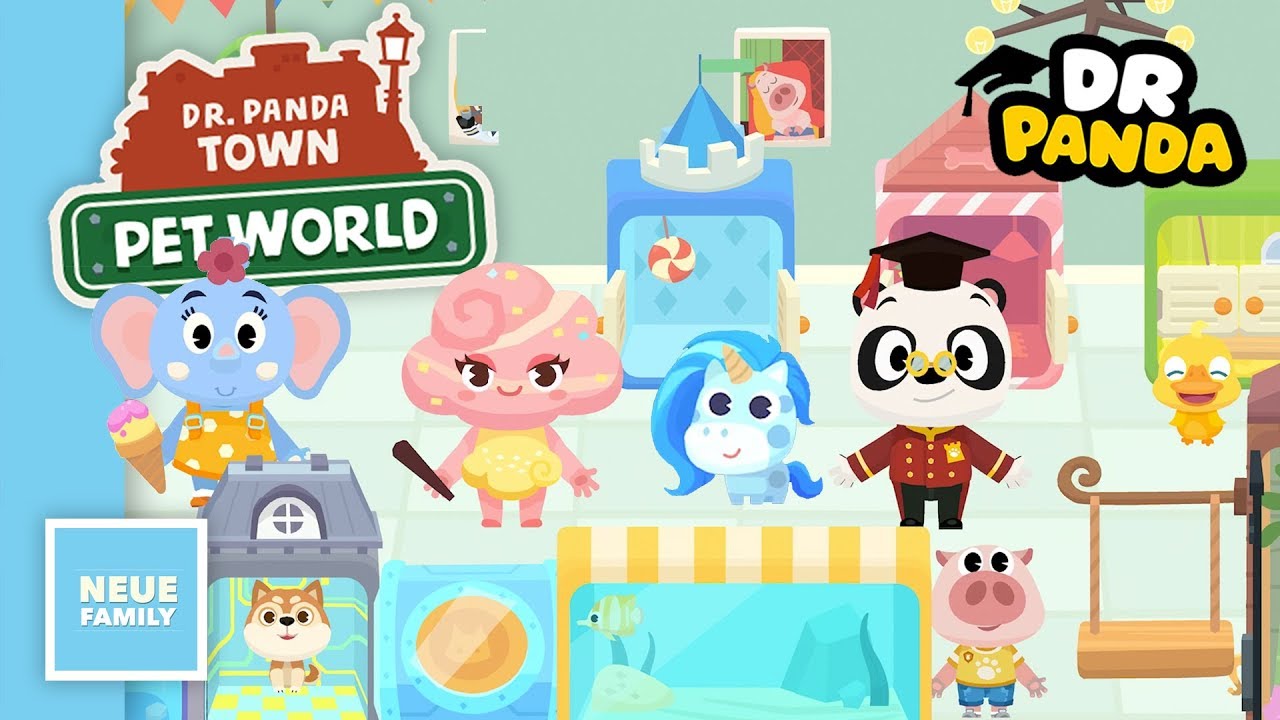 Play with Cute Animals in Dr Panda's Pet World - YouTube