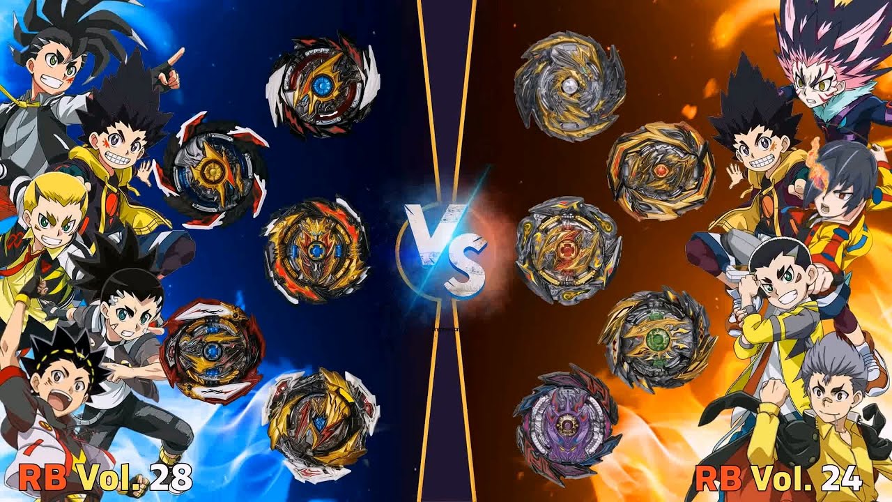 【Random Booster Vol 28 VS Random Booster Vol 24 Beyblade Burst Relay ...