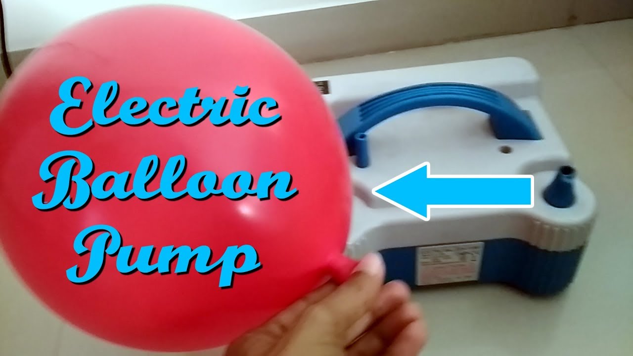 Electric Balloon Pump Demo and Review | Balloon AIr Pump | Balloon Air ...