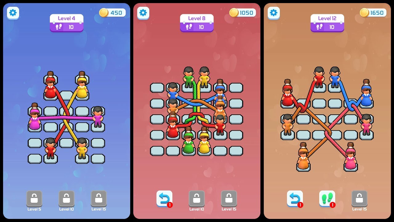 Love Tangles: Rope Puzzle Game Android Gameplay - YouTube