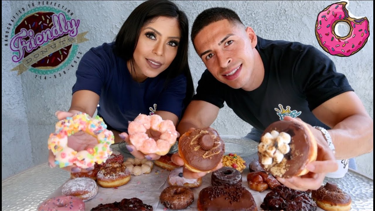 Friendly Donuts of Orange County Mukbang Cheat Day - YouTube