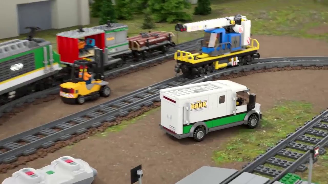 LEGO City Cargo Train set 60198 - YouTube