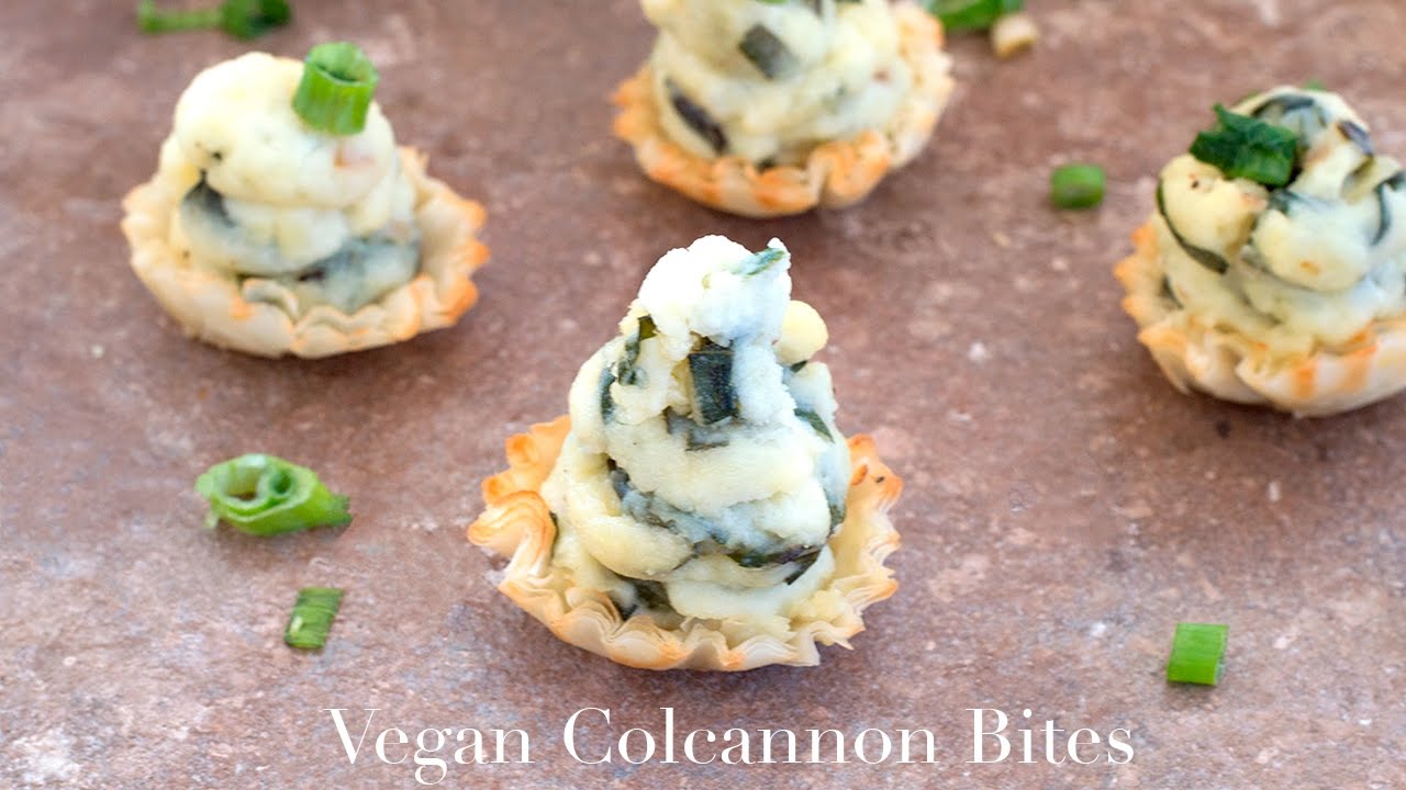 Vegan Colcannon Bites made with collard greens - YouTube