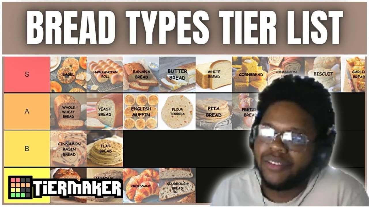 MY BREAD TYPES TIER LIST - YouTube