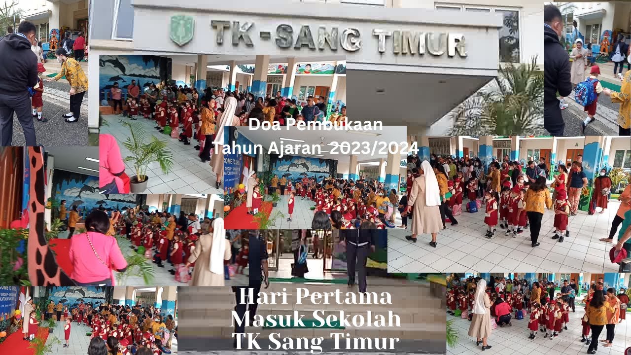 Hari Pertama masuk TK Sang Timur - YouTube