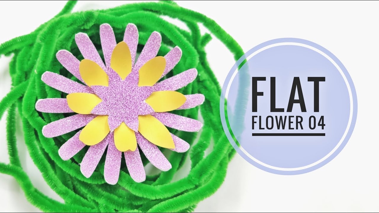 DIY Paper Flat flower 04| How to make Paper flower backdrop tutorial ...