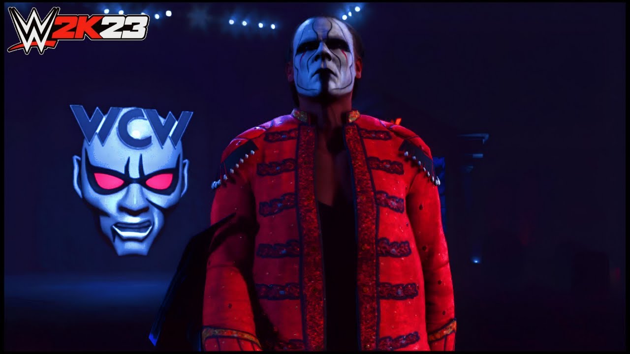 WWE 2k23 Sting Entrance With Theme Song (Out From The Shadows) - YouTube
