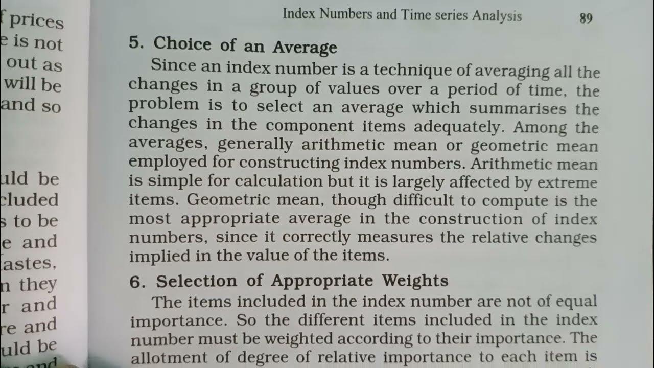 steps or problems in the construction of index numbers|chapter2|4 sem QT|BA ECO|calicut ...