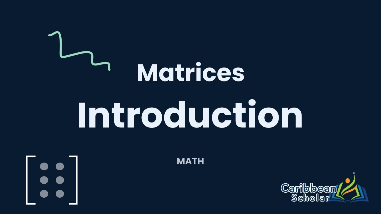 Introduction | Matrices | CXC Math - YouTube