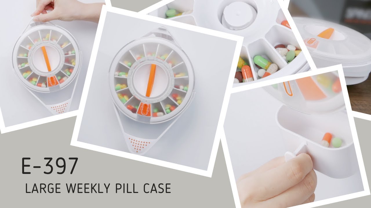 【Elink】14 Compartments Large Weekly Pill Case On Wall || E-397 (英文 ...