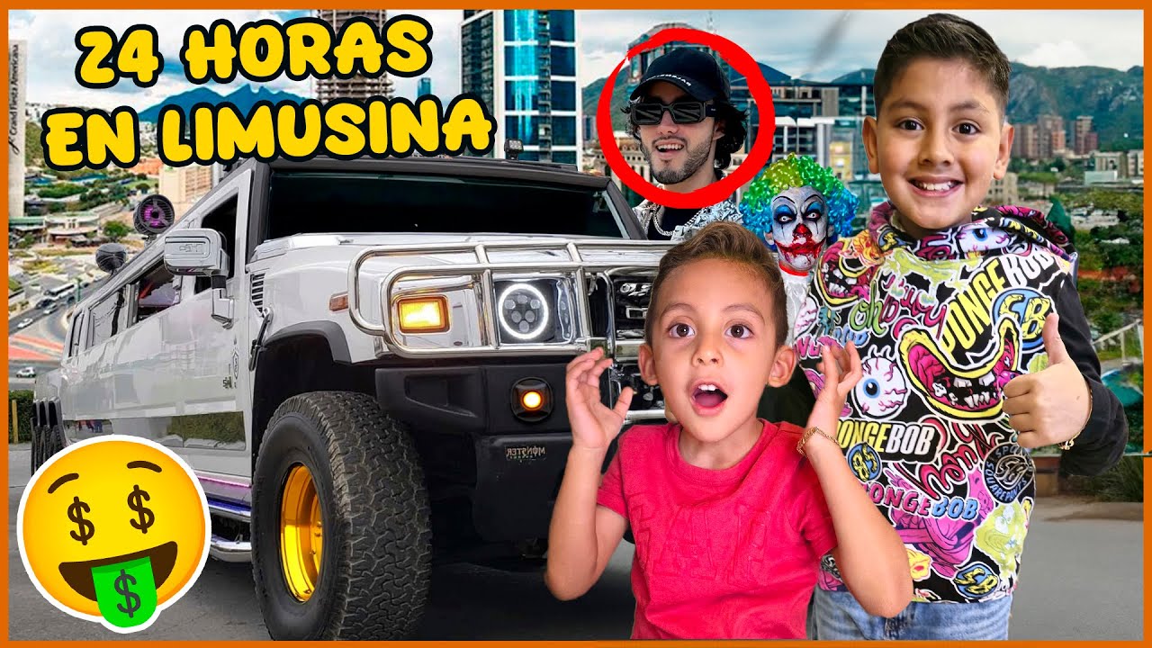 24 HORAS EN LA LIMUSINA DE RICKY LIMON | UN PAYASO NOS ESPIA | Family ...