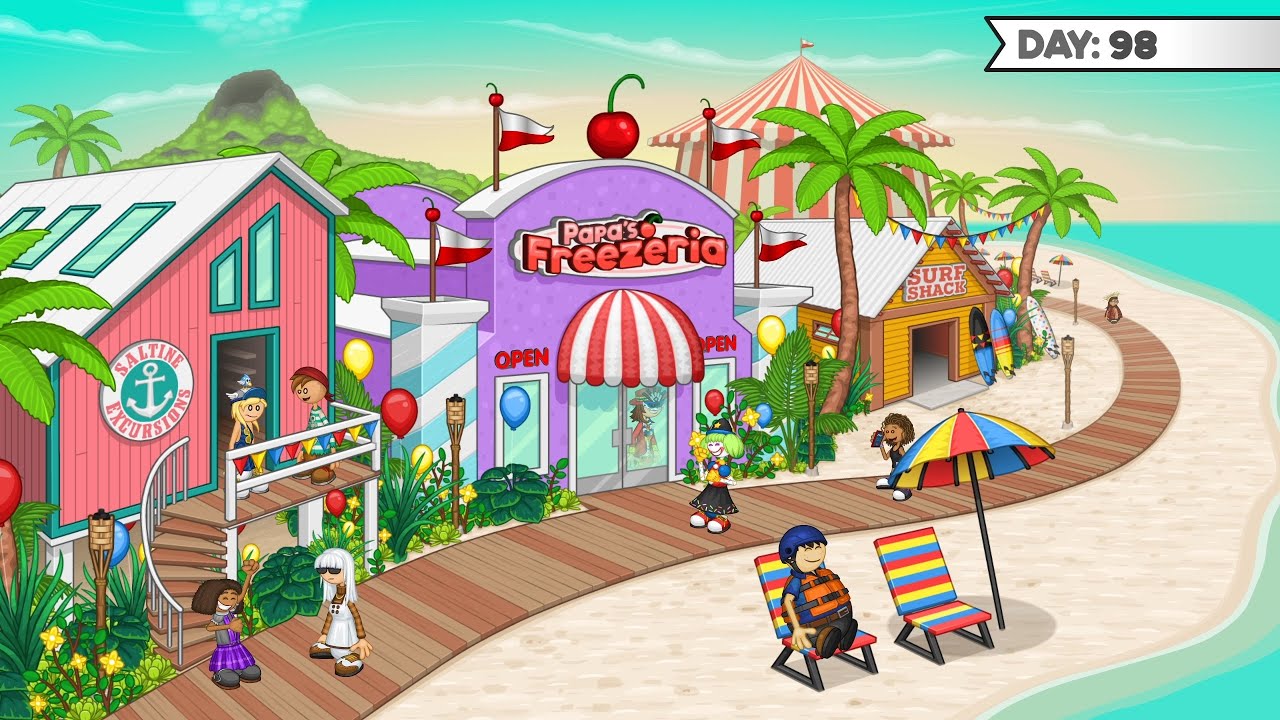 Papa's Freezeria Deluxe - Day 98, Rank 56 [Big Top Carnival] [All ...