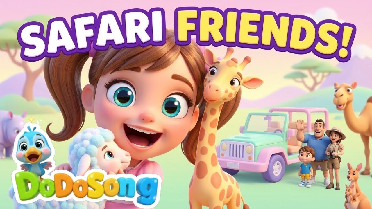 Meet the Safari Friends | Kids Animal Song with Ben, Mia & Mary ...