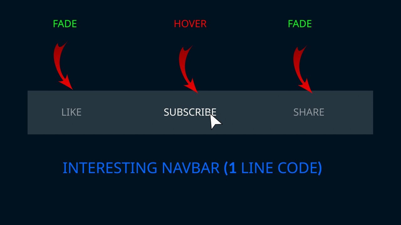 Css Navbar Hover Effect Codify Youtube 4581