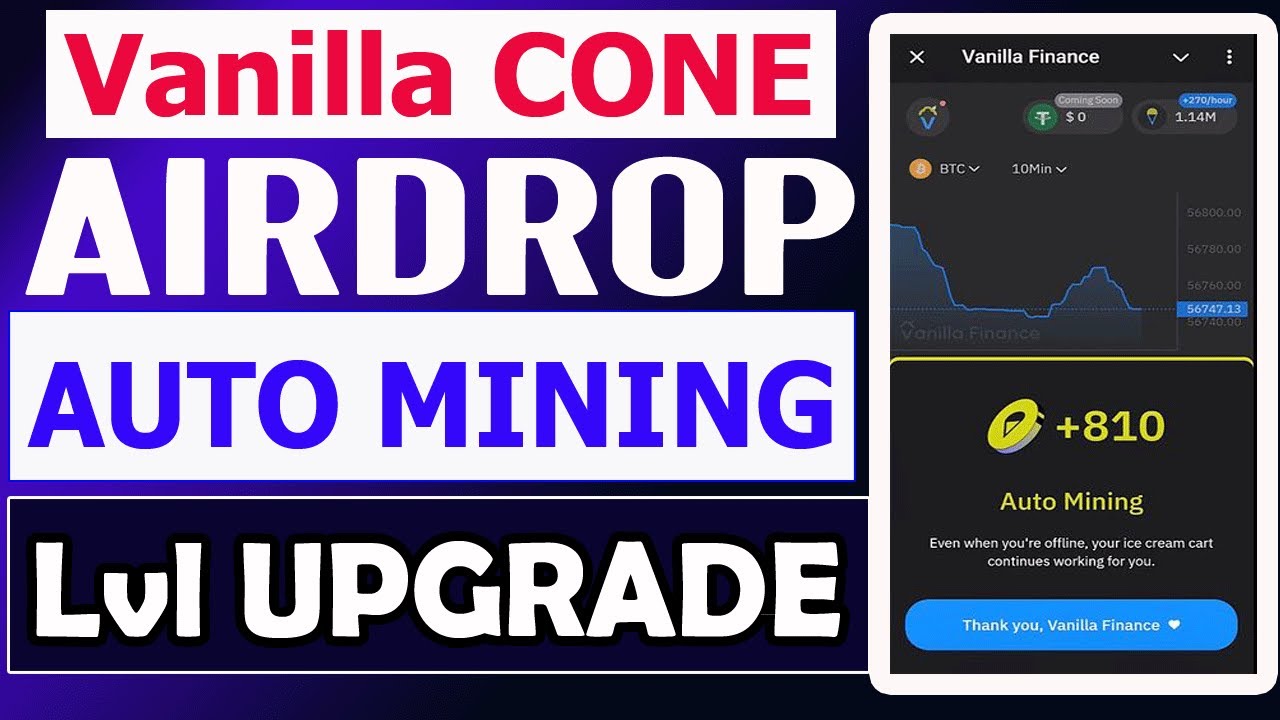Vanilla CONE Mining Level Upgrade | AUTO MINING - YouTube