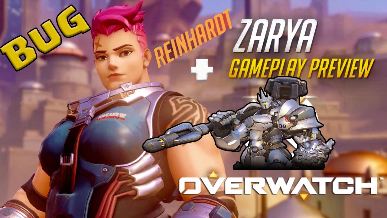 Reinhardt charge + Zarya ultimate Bug -- OVERWATCH -- - YouTube