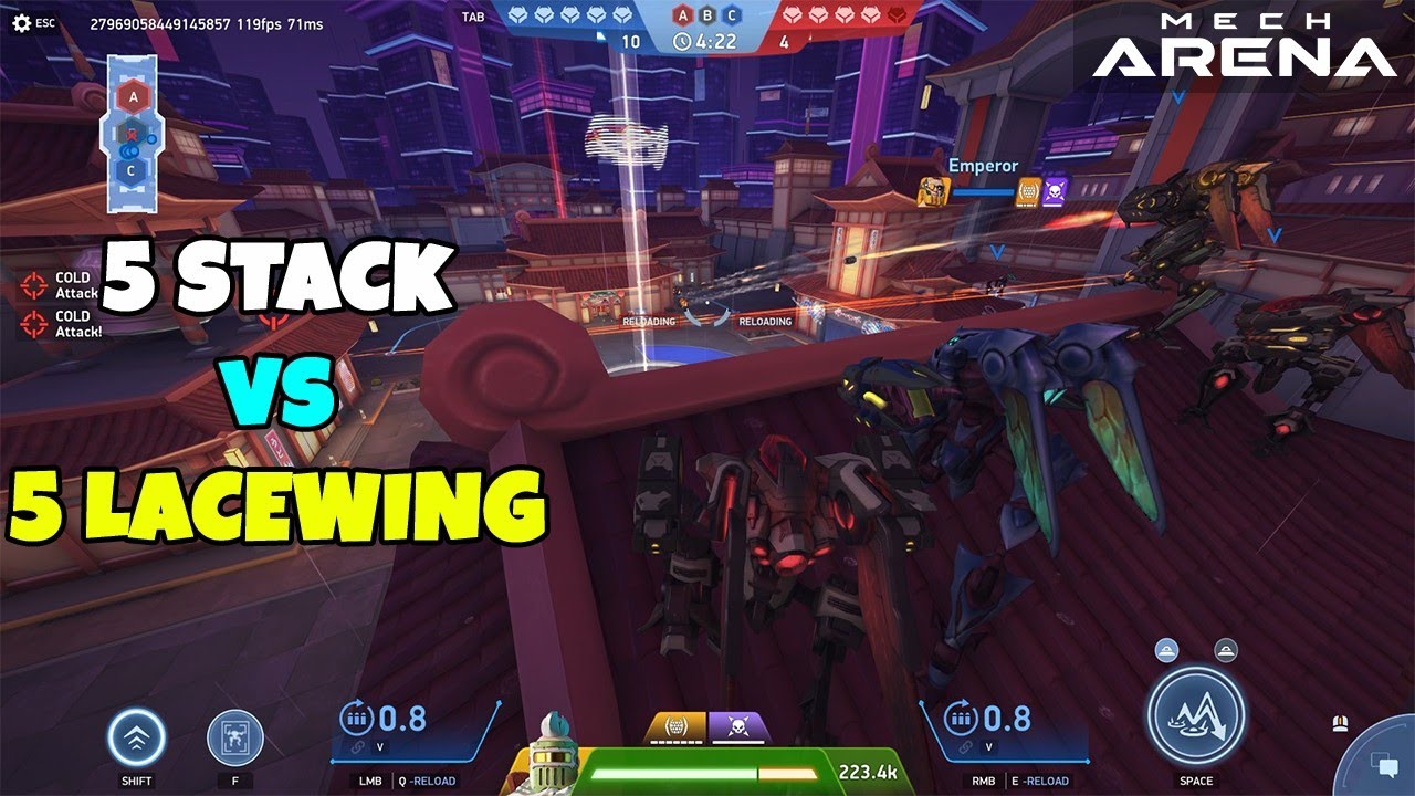 5 Stack crazy CPC match | Mech Arena - YouTube