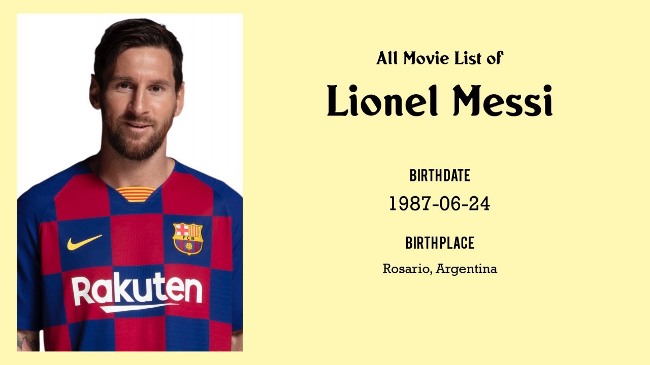 Lionel Messi Movies list Lionel Messi| Filmography of Lionel Messi ...