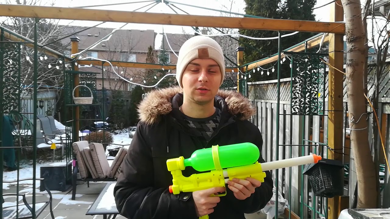 Super Soaker 50 Original Test Shot in Cold Weather - YouTube