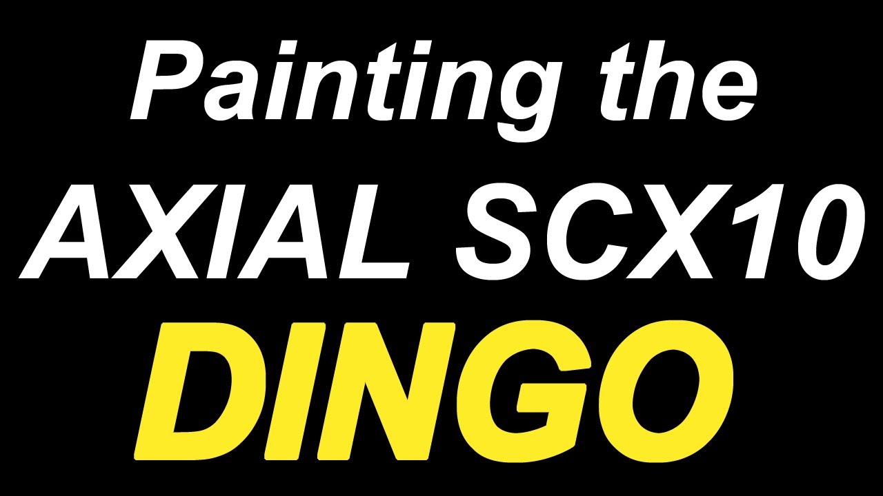 Pt 1 - My Plan for the Axial SCX10 Dingo Body - YouTube