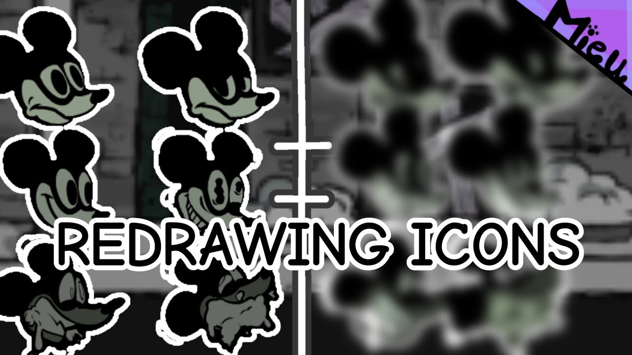 REDRAWING WEDNESDAY INFIDELITY ICONS| fnf icons ibispaintx - YouTube