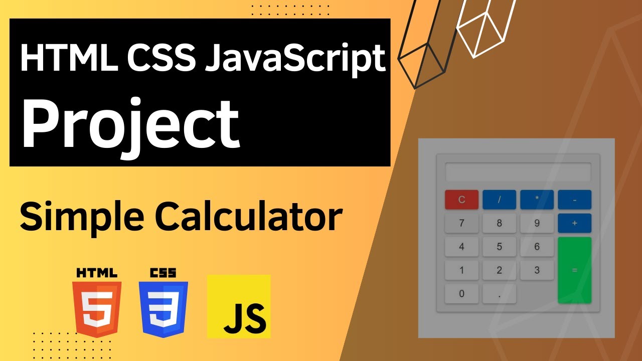 Html Css Javascript Project Basic Calculator Youtube 9046
