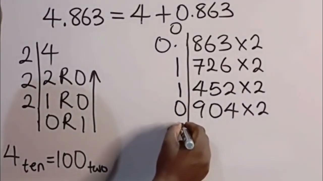 How to Convert Decimal Numbers in Base 10 to Other Bases Part 2 - YouTube