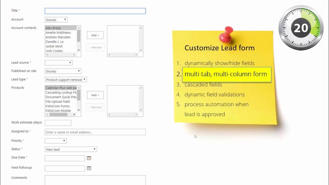 20 min KWIZ Forms Demo - YouTube