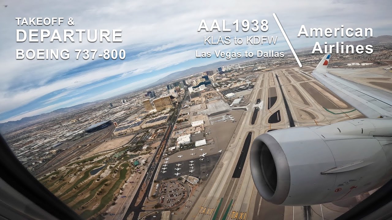 Takeoff [4K]: AAL1938 - Harry Reid International (KLAS) Airport ...