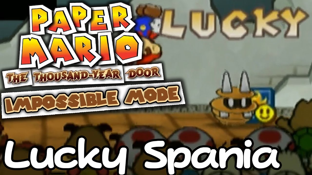 Lucky Spania - Paper Mario TTYD: Impossible Mode Outtake - YouTube