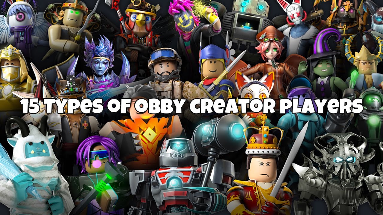 15 types of obby creator players - YouTube