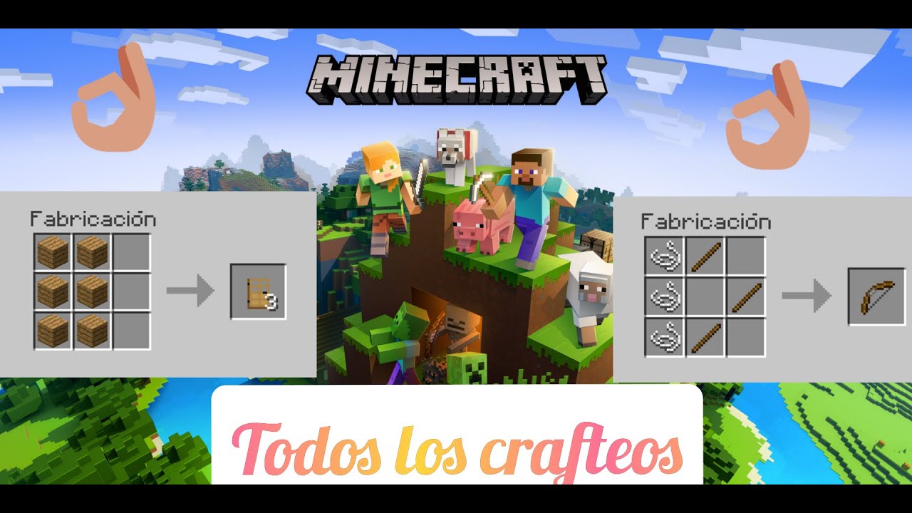 LOS CRAFTEOS BASICOS EN MINECRAFT - YouTube