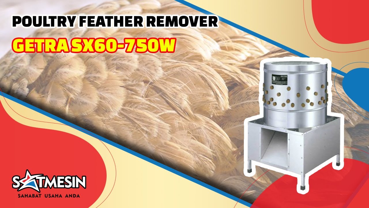 Poultry Feather Remover Getra SX60 750W - YouTube
