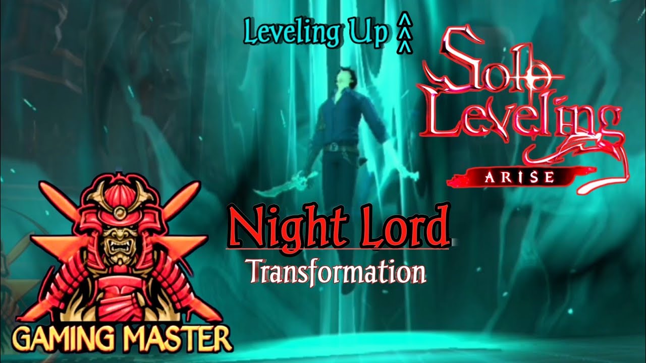 Solo Leveling : ARISE || "Night Lord" Transformation || Leveling up ...