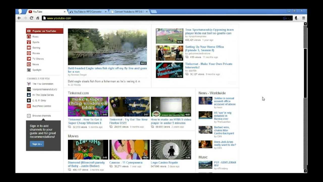 como bajar musica de youtube gratis sin programas mp3 - YouTube