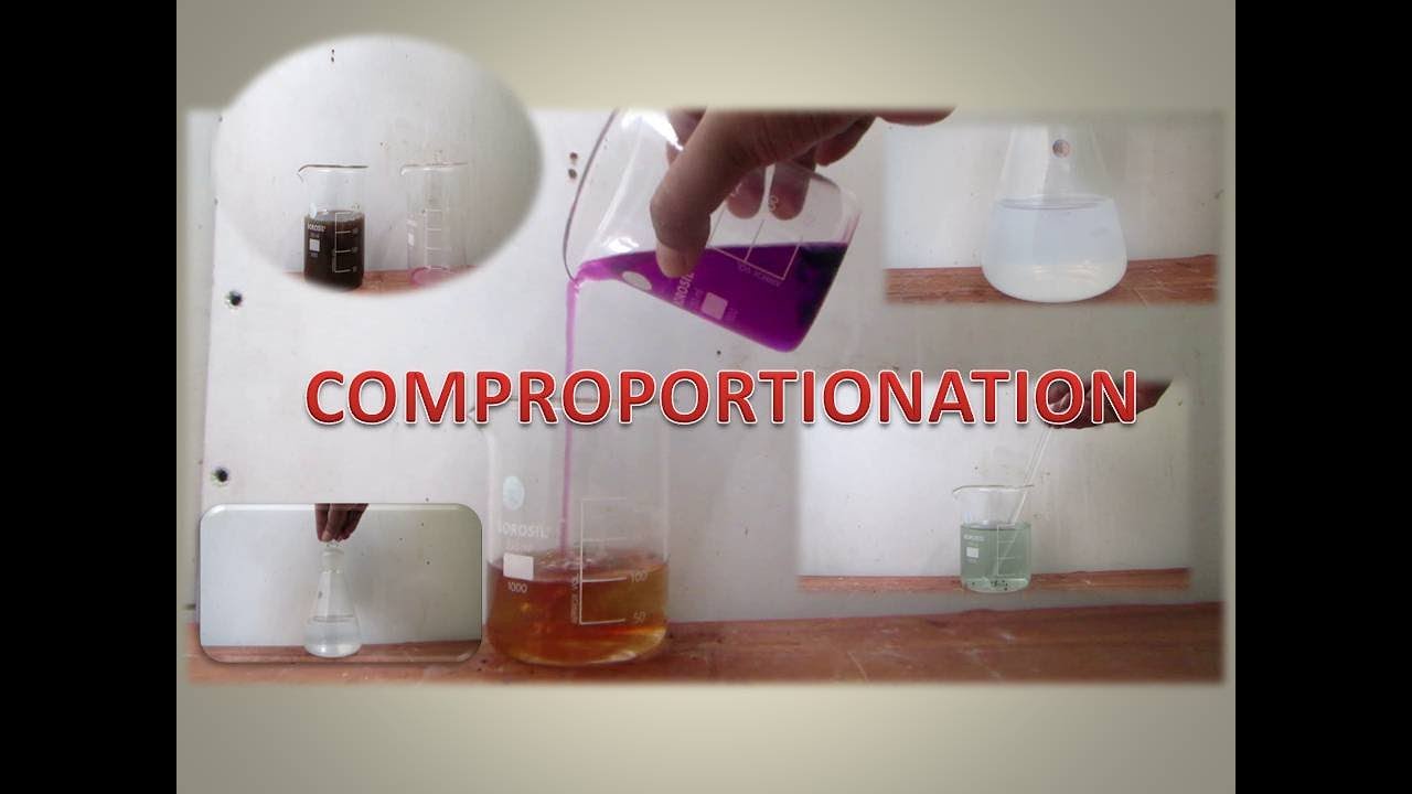 Comproportionation reaction - YouTube