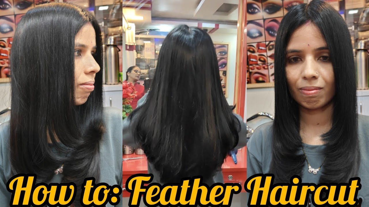 How to: Feather Haircut | बहुत आसान तरीके से फेदर हेअर कट करना सीखें ...