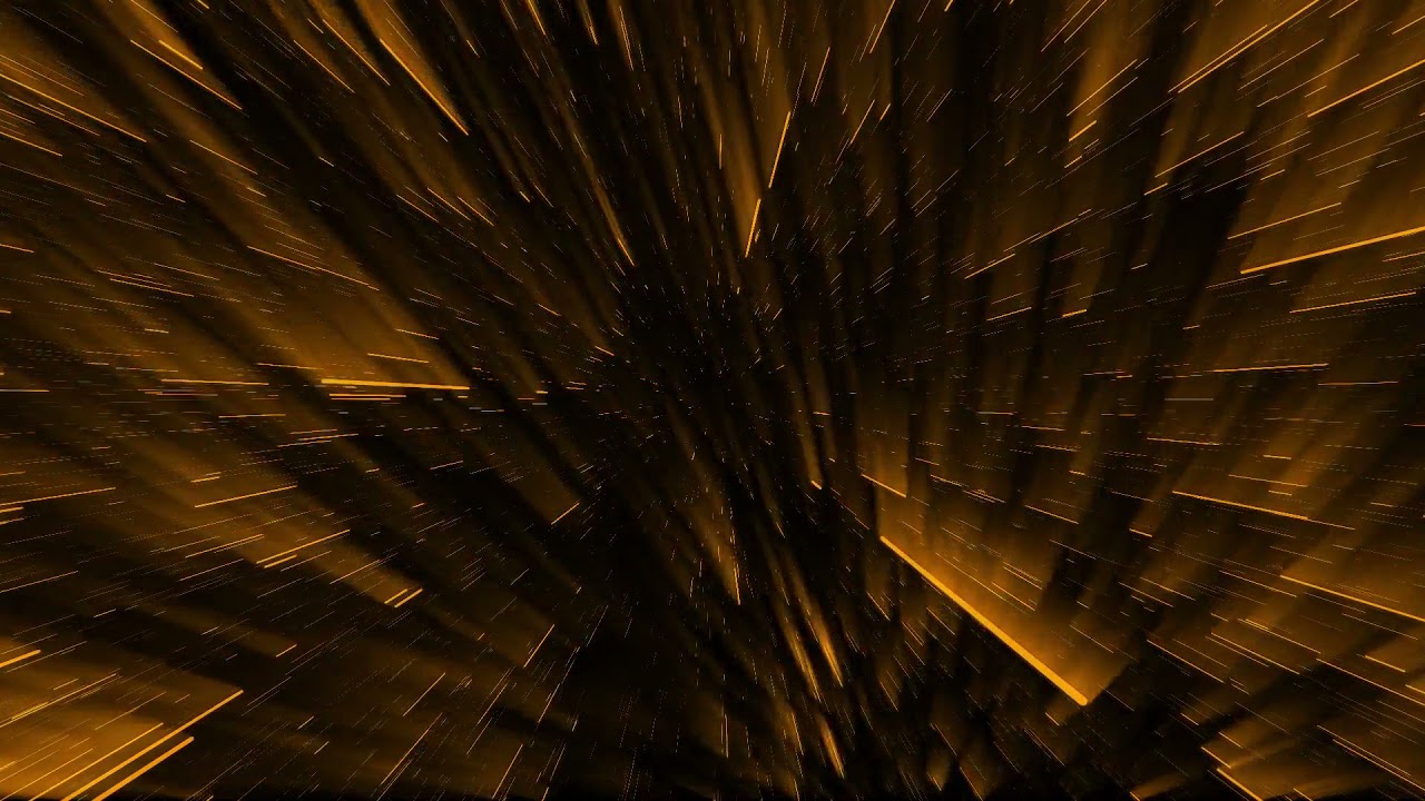 Animated Golden Rays of Light in Space Background Video - YouTube