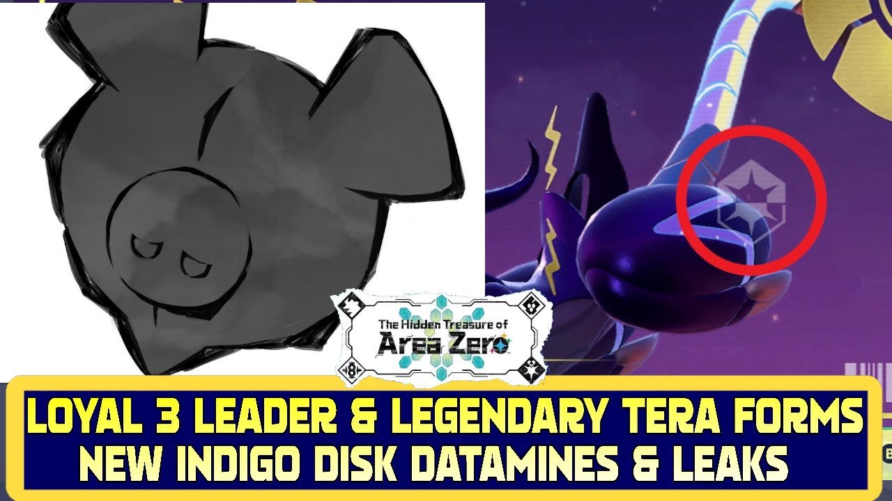 NEW LEGENDARY TERA FORMS LEAKED!! LOYAL 3 LEADER & MORE INDIGO DISK ...